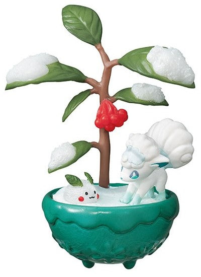 Alolan Vulpix Pokemon Bonsai Figure