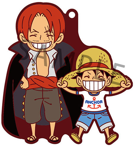 Monkey D. Luffy & Shanks One Piece Luffy Special Buddy Colle Rubber Ma