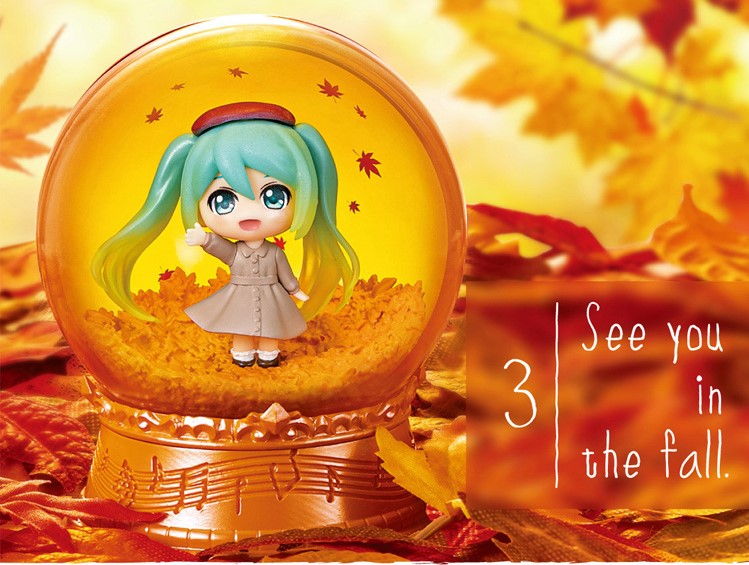 Hatsune Miku Fall Scenery Dome The Story of the Seasons Playing Figure