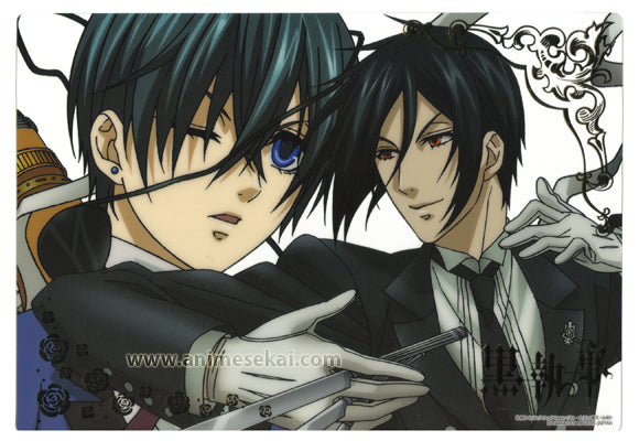 Sebastian & Ciel Black Butler Jumbo Carddass EX Art Print